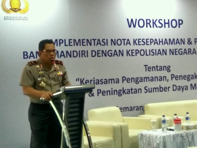 Workshop Nota Kesepahaman dan Pedoman Kerja Antara Polri dengan PT. Bank Mandiri - Tribrata News ...