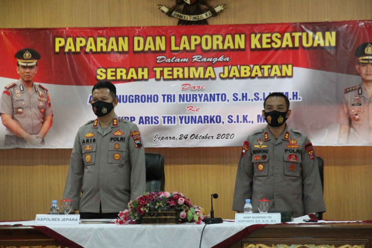Laporan Kesatuan Dalam Rangka Serah Terima Jabatan Kapolres Jepara - Tribrata News Jawa Tengah