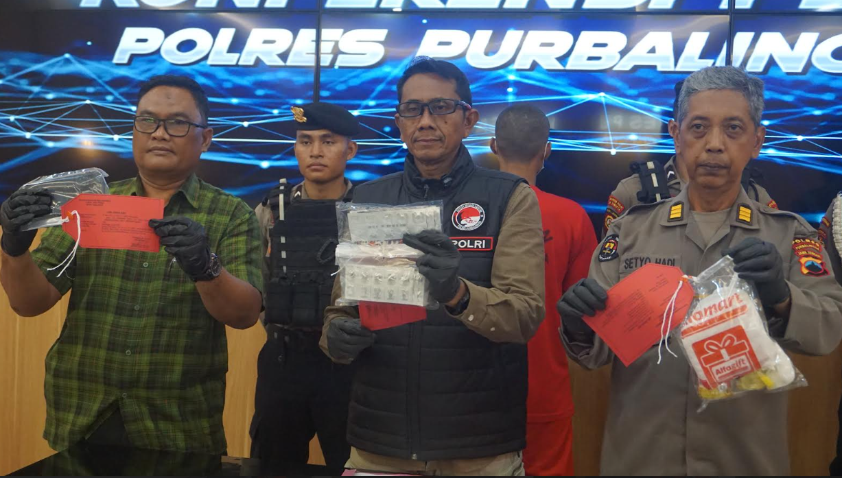 Polres Purbalingga Ringkus Pria Pengguna Sabu Sekaligus Pengedar Obat Terlarang - Tribrata News ...